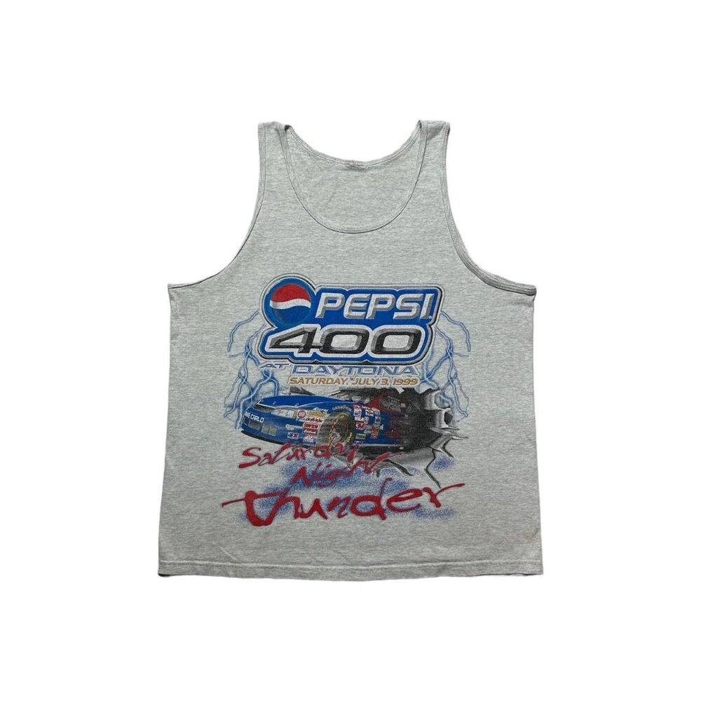 Vintage Daytona 400 Nascar Lightning Tank Top - Gem